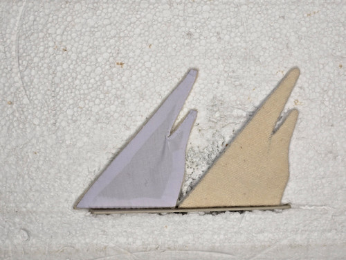 Reproduction WW2 Italian RSI Collar Tabs White Sew-On | FlakWeasel