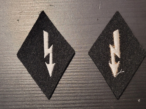 Reproduction WW2 German SS Sleeve Diamond Signals | FlakWeasel