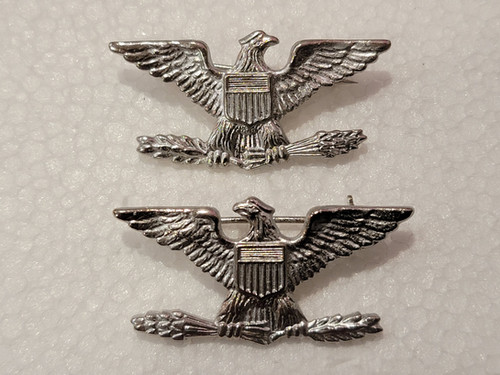 Reproduction WW2 US Army Colonel COL Rank Pin Backed | FlakWeasel