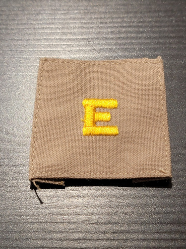 Original US Navy Distinguishing Mark DM E Excellence Yellow Tan ...