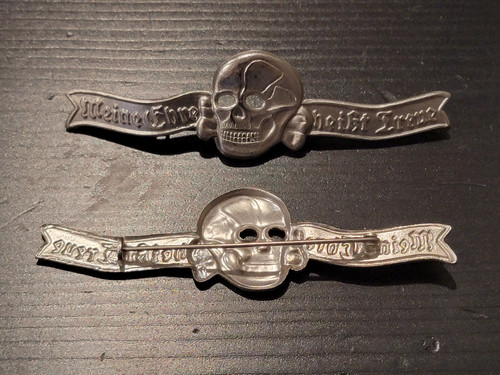 Repro WW2 German SS Dress Uniform Skull and Banner | FlakWeasel