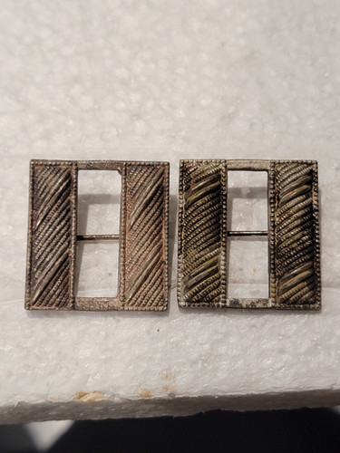 Original WW1 US Army Captain Bars Full Size Brass 727 | FlakWeasel