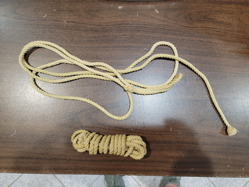 Original WW2 US ARMY / USMC Shelter Half Pup Tent Cotton Rope | FlakWeasel