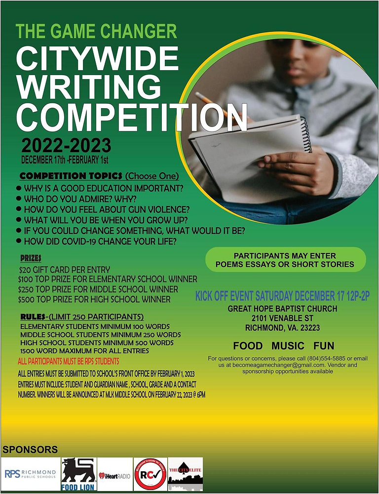 CAS for the Break: Citywide Writing Contest