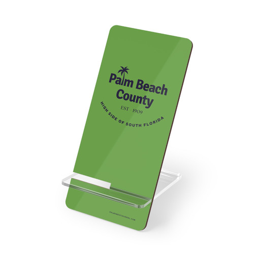Palm Beach County High Side Phone Display Stand | Palms West Journal