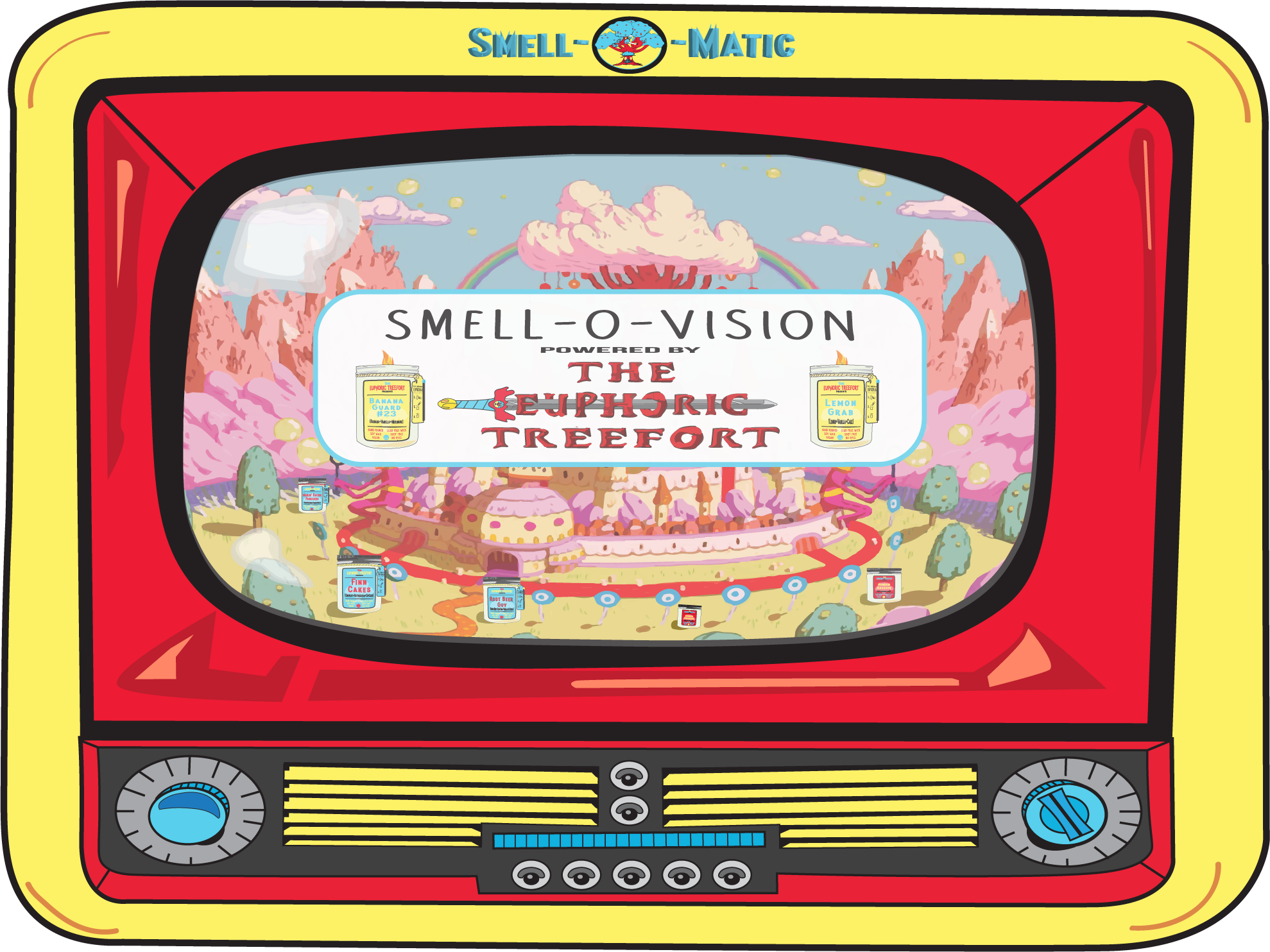 Smell-O-Vision Candles | The Euphoric Treefort | Geek Boutique