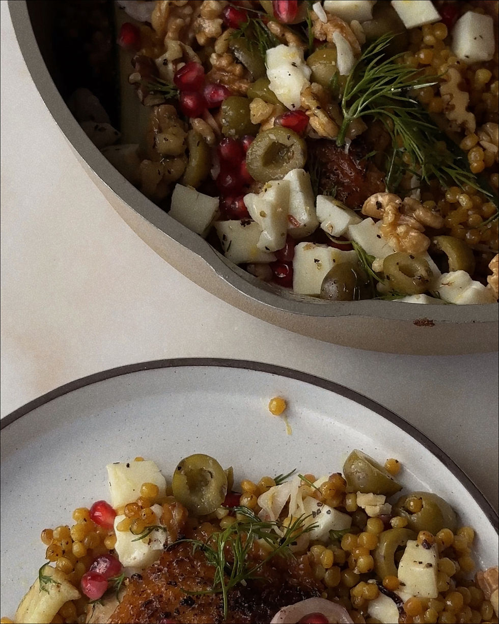 skillet chicken + cous cous