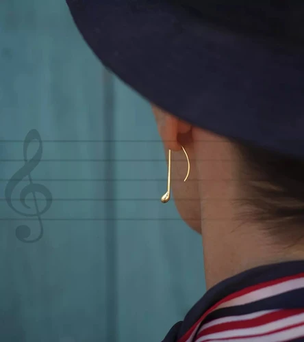 Eighth Note Earrings | Karoo Zen