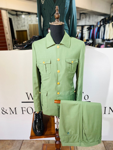 Military Green Tuxedo suits | M&M Formal Clothing