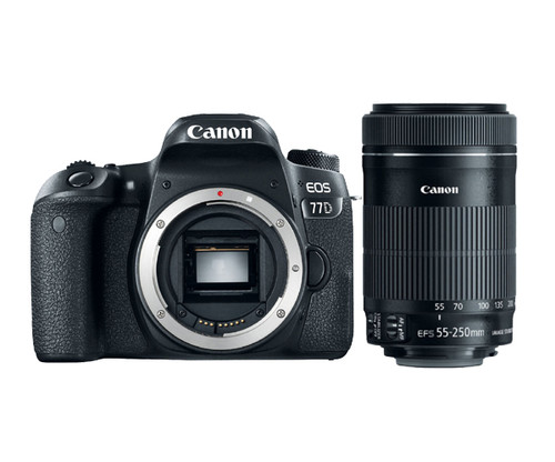 Canon 77D DSLR Camera Body & EF-S 55-250mm f/4-5.6 IS STM Lens | tech