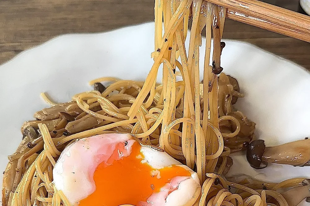 Japanese Mushroom Dashi Pasta