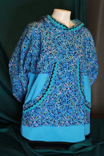 Blue Forget Me Not XL Kuspuk Shirt | Dawndiego