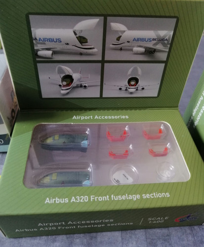 JCWINGS JCGSESETB 1/400 AIRPORT ACCESSORIES AIRBUS A320 FRONT FUSELAGE ...