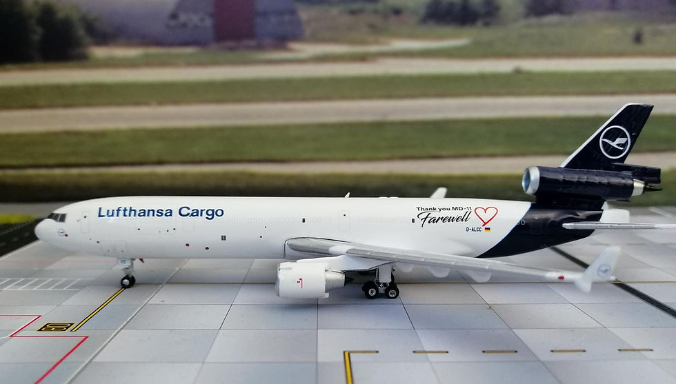 PHOENIX LUFTHANSA MCDONNELL DOUGLAS MD-11F D- ALCC "FAREWELL LIVERY " 1 ...