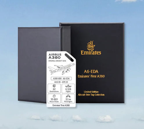 AVIATIONTAG EMIRATES AIRBUS A380 A6-EDA SPECIAL EDITION TAG | wings400