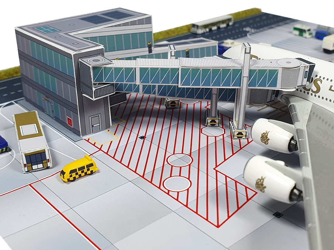 A4 A380 REMOTE GATE - DISPLAY SERIES 42302 1/400 | wings400