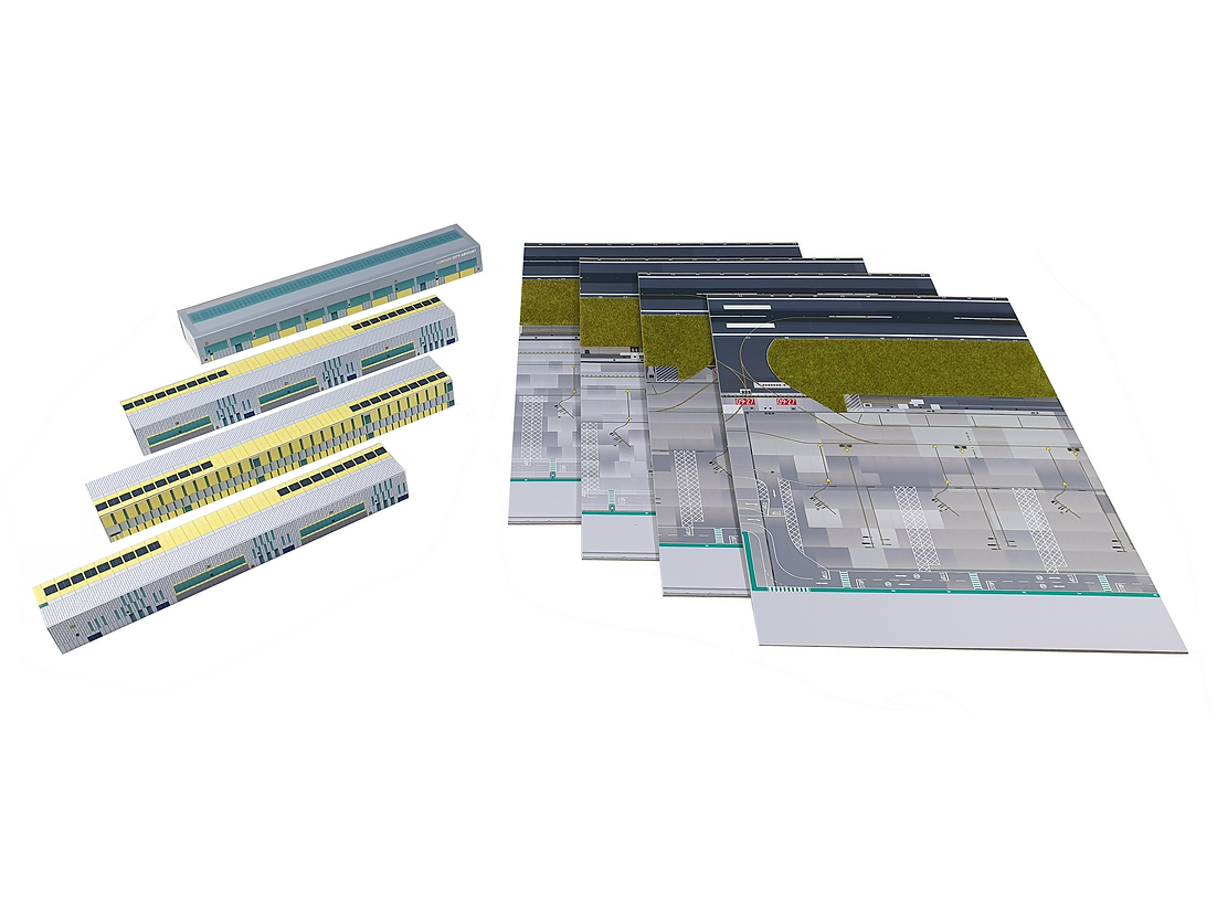 A4 LCY MODEL AIRPORT 40007 (FULL SET INCL BUILDINGS & RUNWAY) 1/400 ...