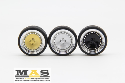 Ronal Turbo F10 16 inch SD rims 1/18 gold, silver, black | Modell-Auto-Shop