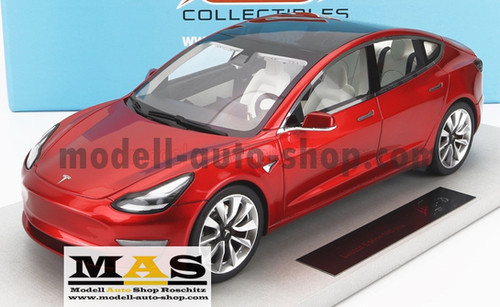 Tesla Model 3 2017 Rot LS Collectibles 1/18 | Modell-Auto-Shop