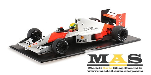 McLaren MP4/5B A. Senna Dirty Version Monaco GP 1984 Minichamps 1/12 ...