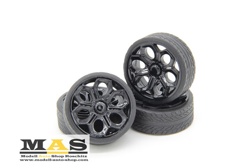 AL13 R110 20 Zoll SD Felgen 1/18 Grau, Schwarz | Modell-Auto-Shop