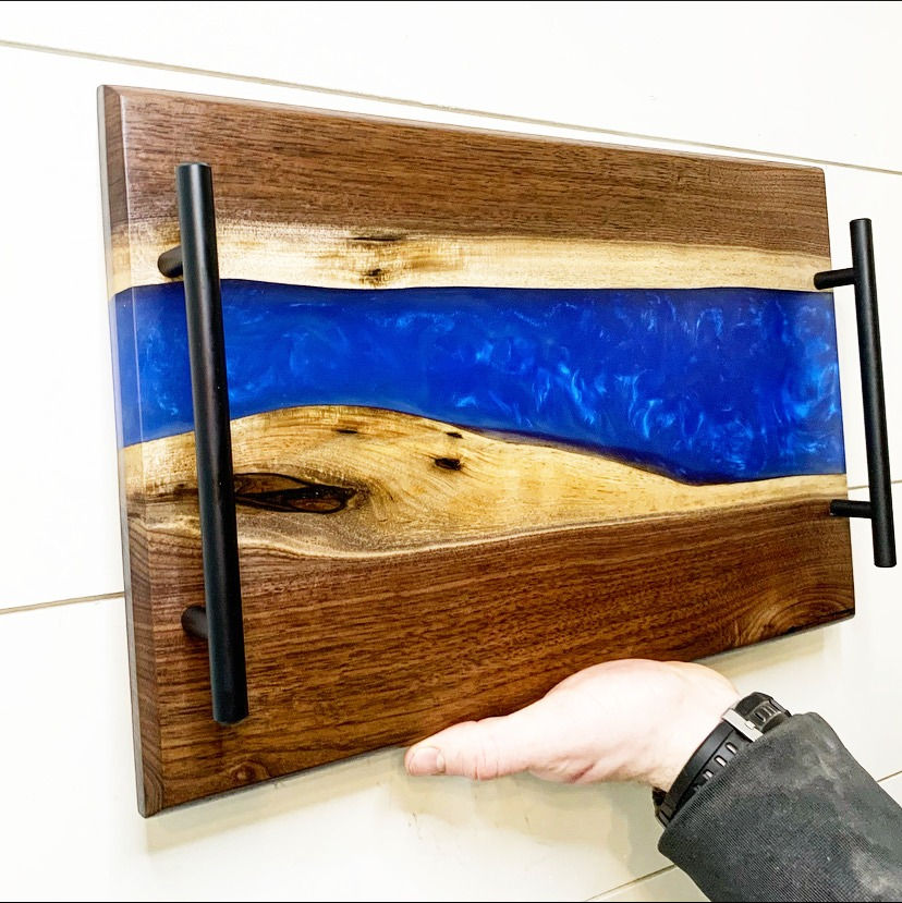 Epoxy River Serving Trays | Worrilow Woodworking