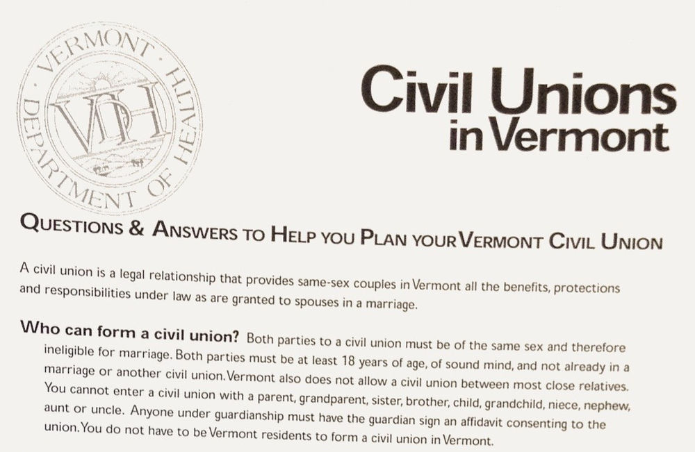 July 1, 2000: Civil unions come to Vermont