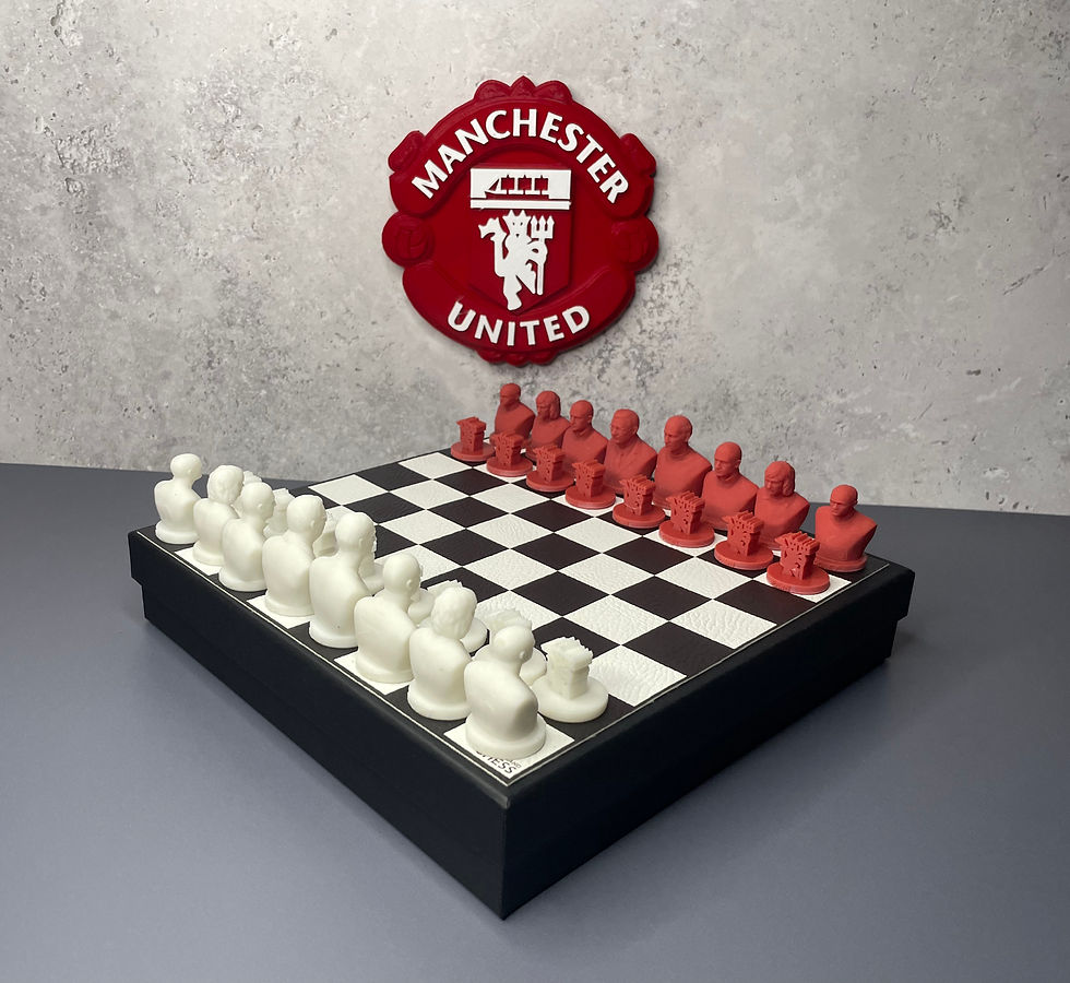Manchester Utd Legends MINI Chess Set | 3D Scotland