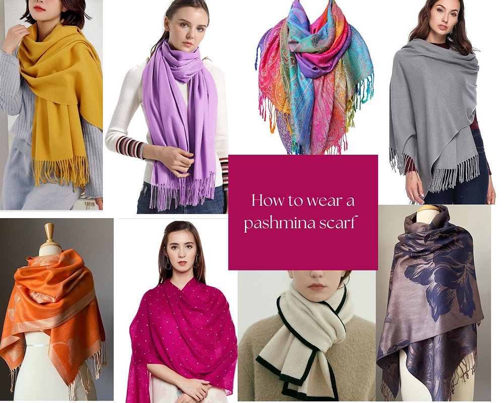 5 Ways To Wear A Pashmina Scarf 5 Ways To Wear A Pashmina Scarf
