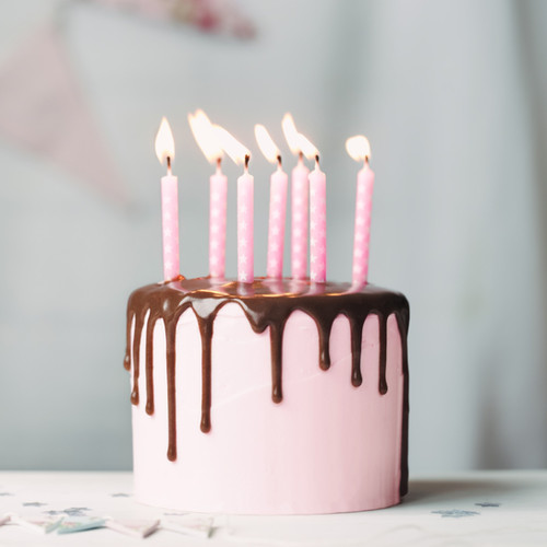 Pink Iced Cake with Chocolate Drip | Emilia's Cakes