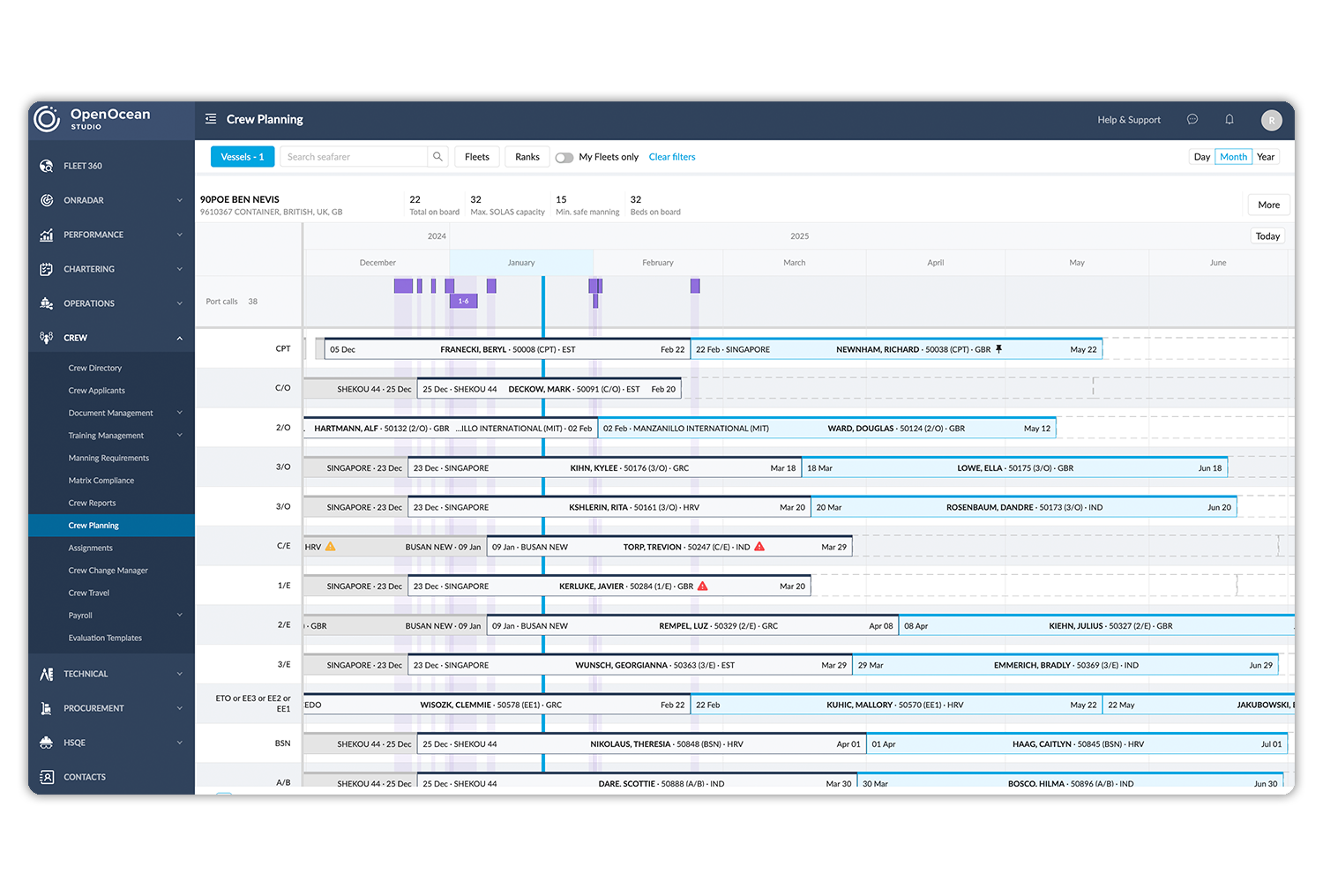 Crew and travel management | 90POE