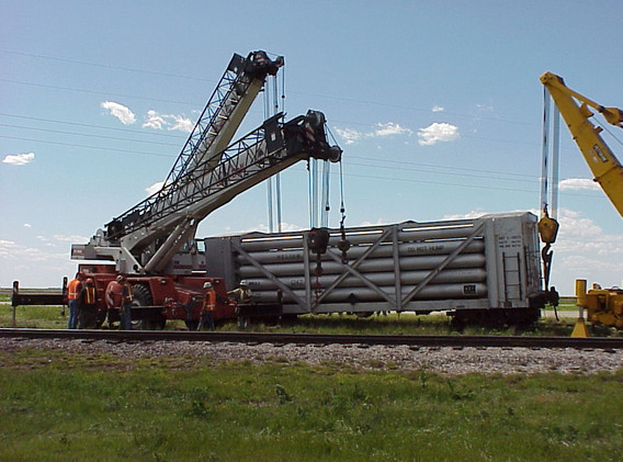 Moving Helium Car to Museum | amarillorailmuseum