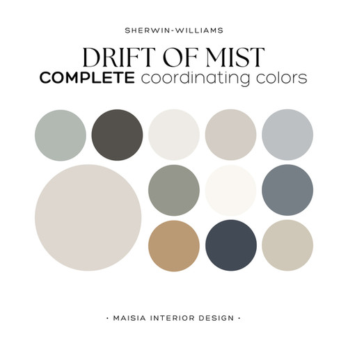 Drift Of Mist Color Palette Sherwin Williams | Maisia Interior Design
