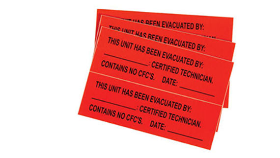 Unit Disposal Labels