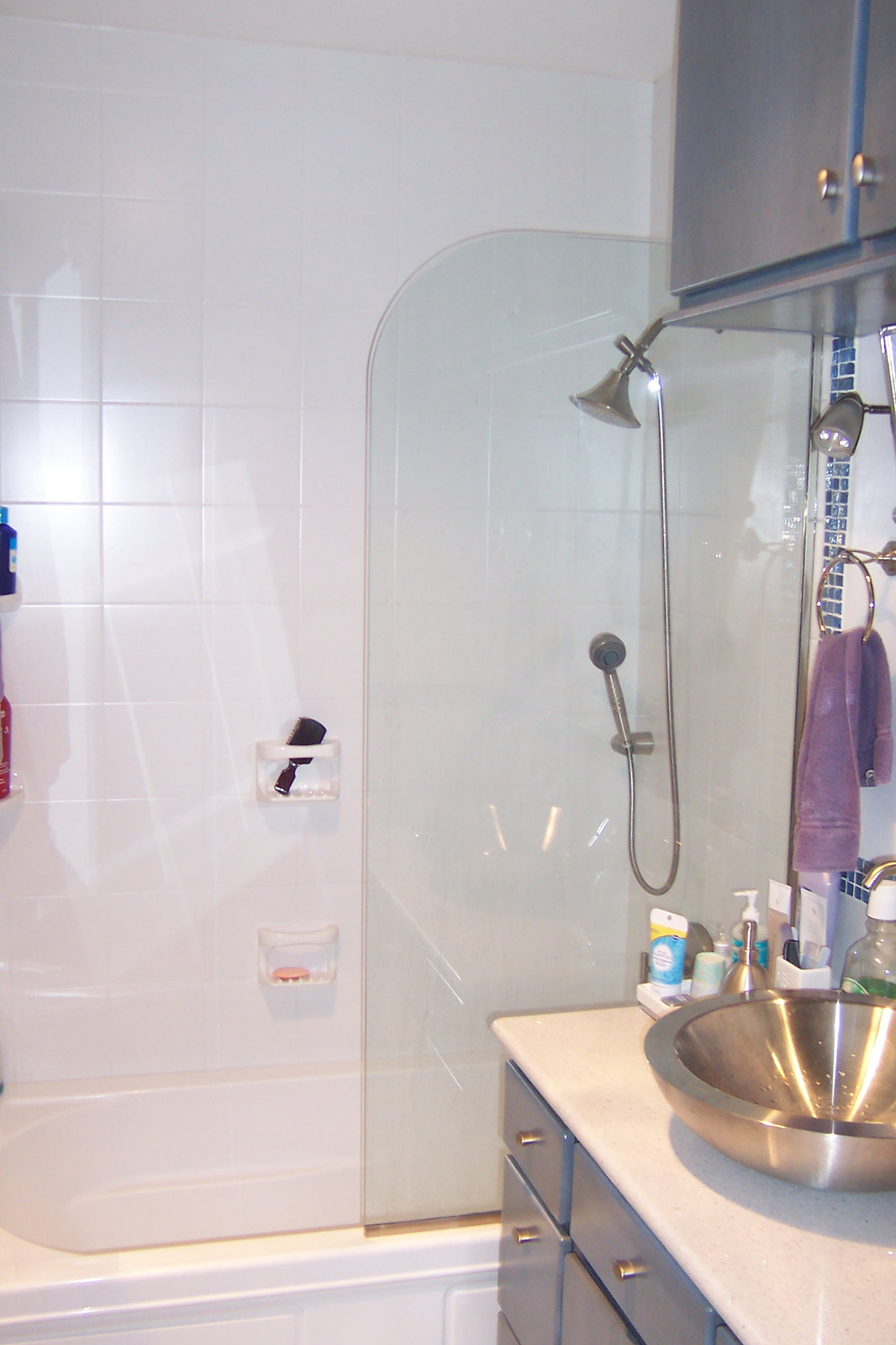 Frameless Glass Tub Spray Panel - Noble Shower Doors