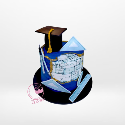 GRADUATION CAKES FOR ARCHITECT | THE CRAVERY CAKES