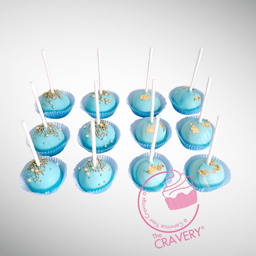 BLUE CAKEPOPS | THE CRAVERY CAKES