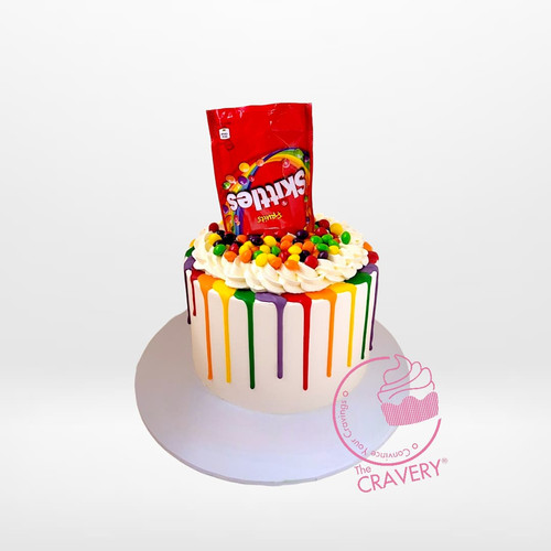 SKITTLES CAKE | THE CRAVERY CAKES