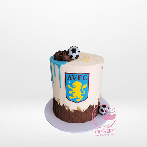 SIMPLE ASTON VILLA CAKE | THE CRAVERY CAKES