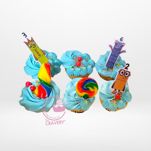 NUMBERBLOCKS CUPCAKES | THE CRVAERY CAKES