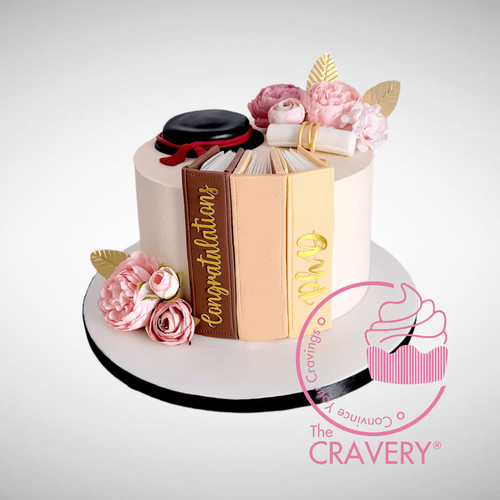 GRADUATION CAKES FOR PhD | THE CRVAERY CAKES