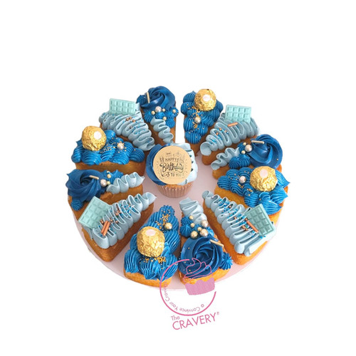 DENIM BLUE PIZZA CAKE | THE CRVAERY CAKES