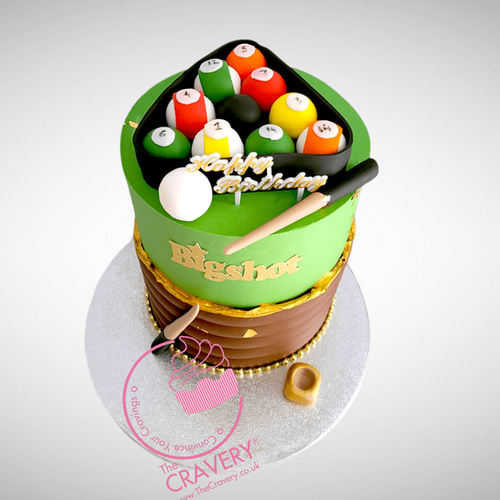 SNOOKER TABLE CAKE | THE CRAVERY CAKES