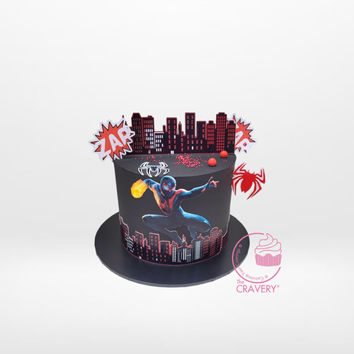 MILES MORALES SPIDERMAN CAKE | THE CRAVERY CAKES
