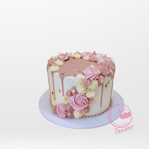 BIRTHDAY ROSE GOLD CAKE | THE CRAVERY CAKES