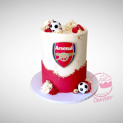ARSENAL FOOTBALL CAKE | THE CRVAERY CAKES
