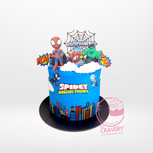 SPIDEY AND HIS AMAZING FRIENDS CAKE | THE CRAVERY CAKES