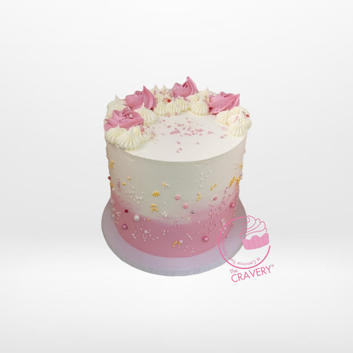 SIMPLE PINK CAKE | THE CRAVERY CAKES