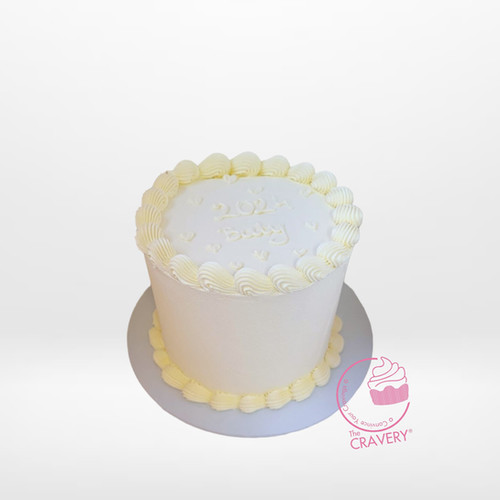 WHITE SIMPLE CAKE | THE CRAVERY CAKES