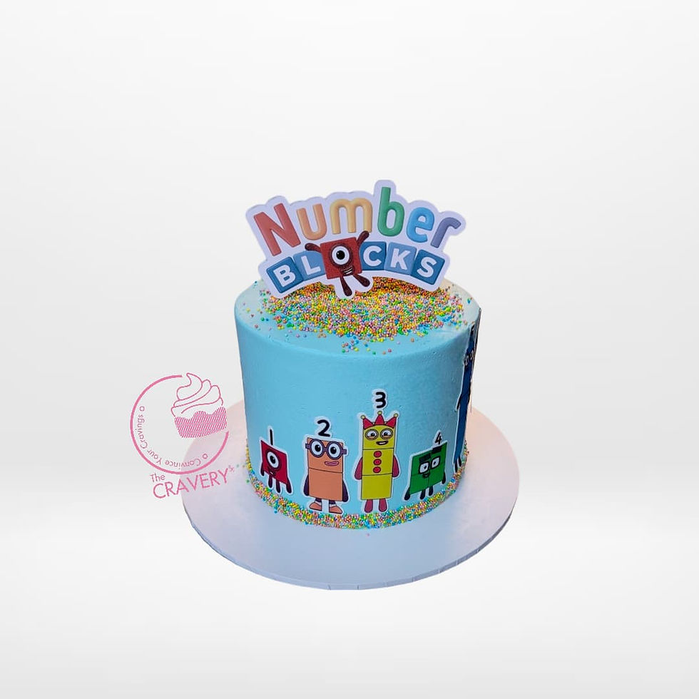 NUMBERBLOCKS CAKE | THE CRAVERY CAKES